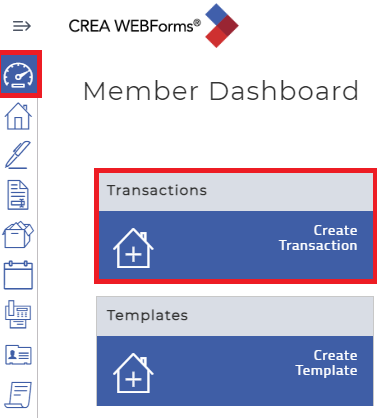 (WEBForms) How to create a transaction – Welcome to the GVR Help Center