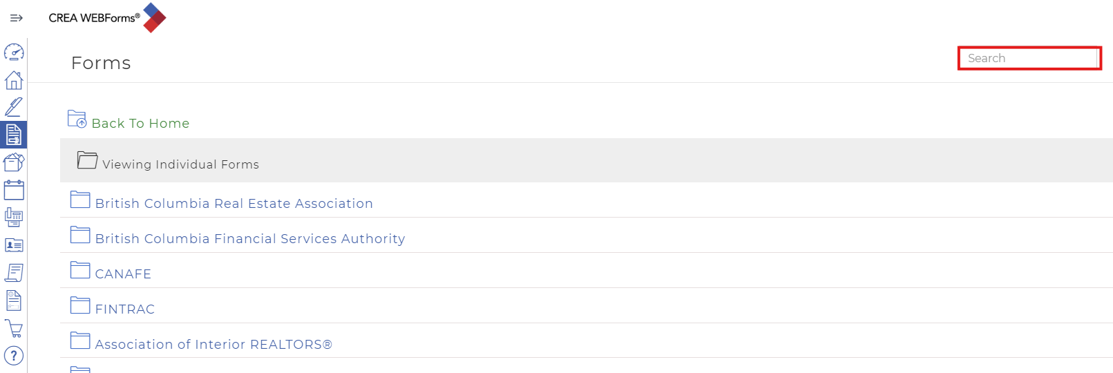 (WEBForms) How to find forms – Welcome to the GVR Help Center